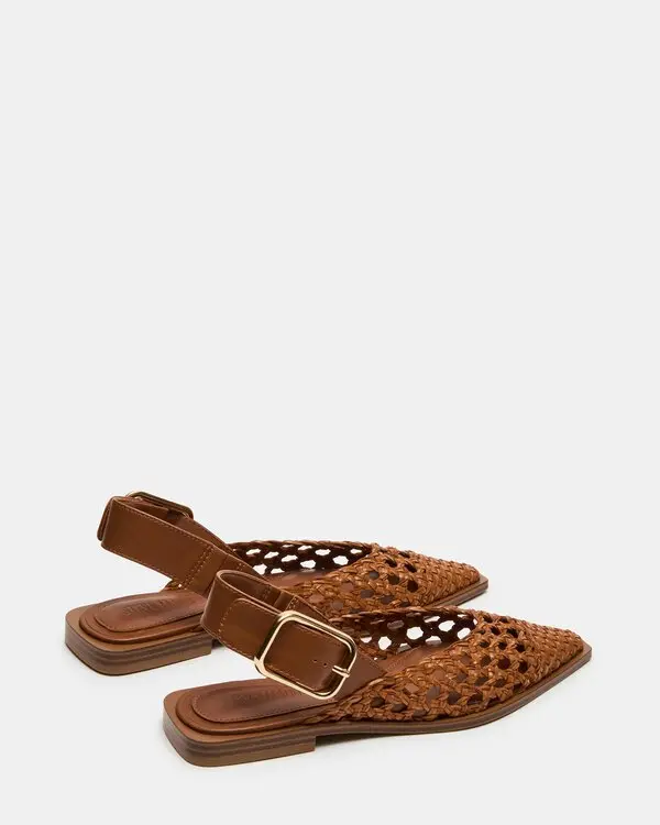 Steve Madden Shay Woven Gold Detail Flats