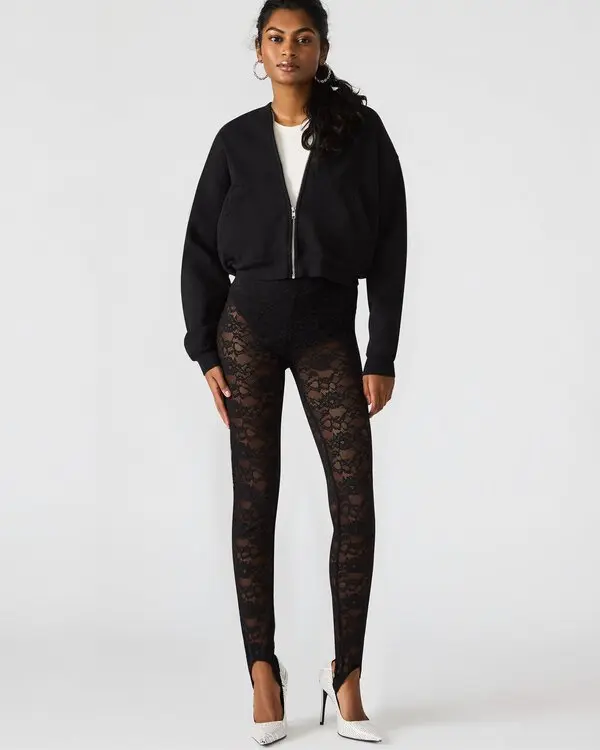 Steve Madden Sandrine Pant Lace Mesh - Black