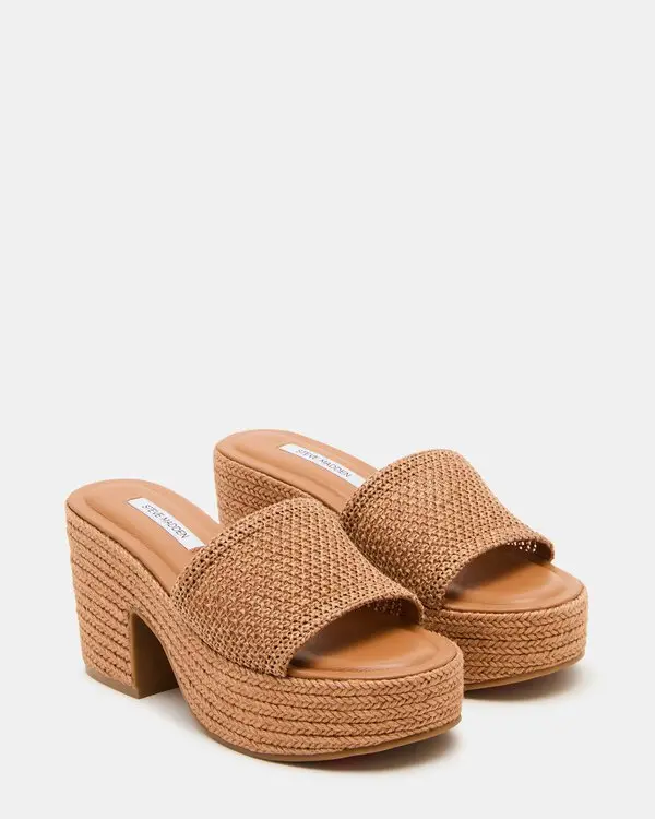 Steve Madden Trippy Raffia Mule Sandals