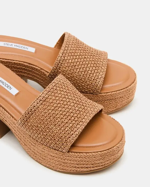 Steve Madden Trippy Raffia Mule Sandals