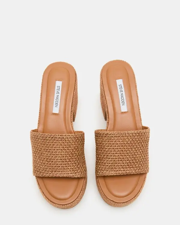 Steve Madden Trippy Raffia Mule Sandals