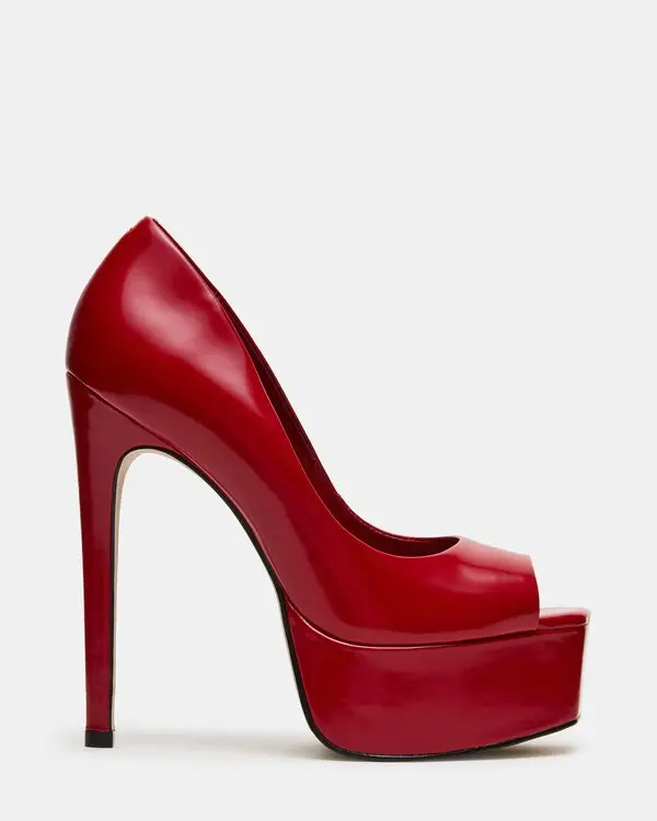 Steve Madden Ives Platform Heels - Red Box