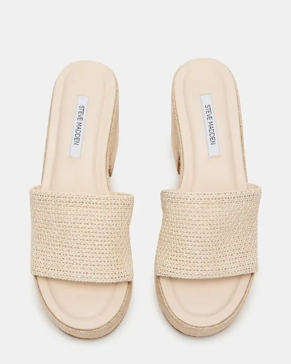 Steve Madden Trippy Raffia Mule Sandals