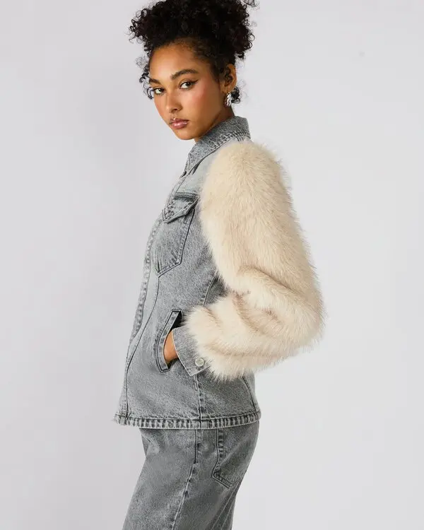 Steve Madden Parker Jacket Long Sleeve Button Up Jackets & Coats