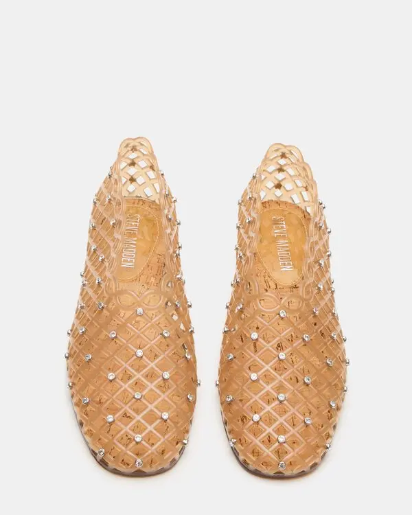 Steve Madden Grove Rhinestones Square Toe Flats