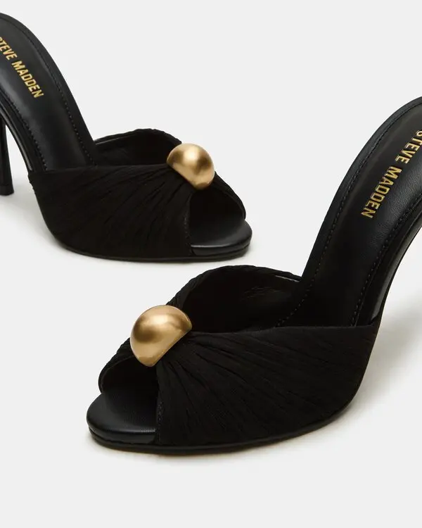 Steve Madden Priya /gold Mule Heels