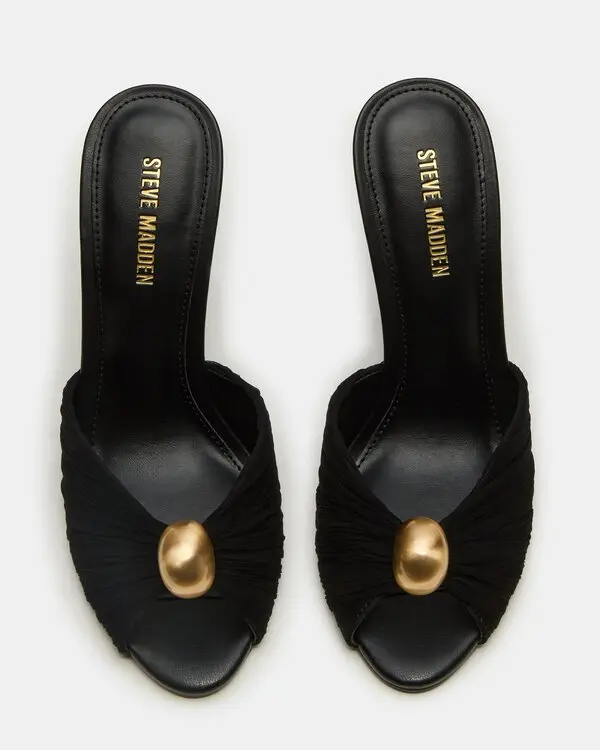 Steve Madden Priya /gold Mule Heels