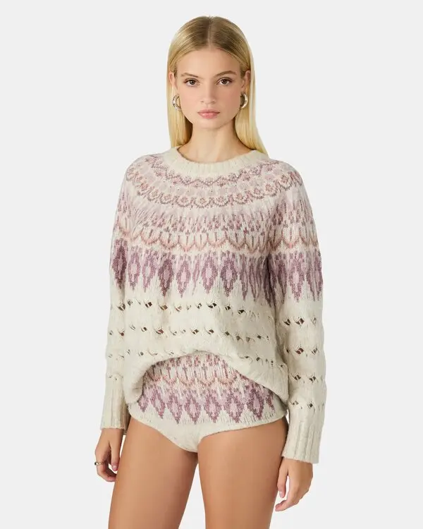 Steve Madden Suzette Sweater Long Sleeve Sweaters Tops