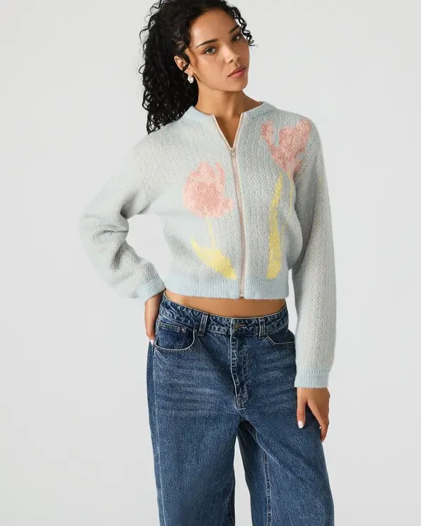Steve Madden Jena Sweater Jacket Long Sleeve Sweaters Jackets & Coats