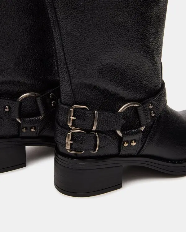 Steve Madden Astor Leather Wide Calf Knee High Boots