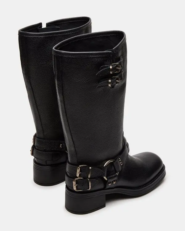 Steve Madden Astor Leather Wide Calf Knee High Boots