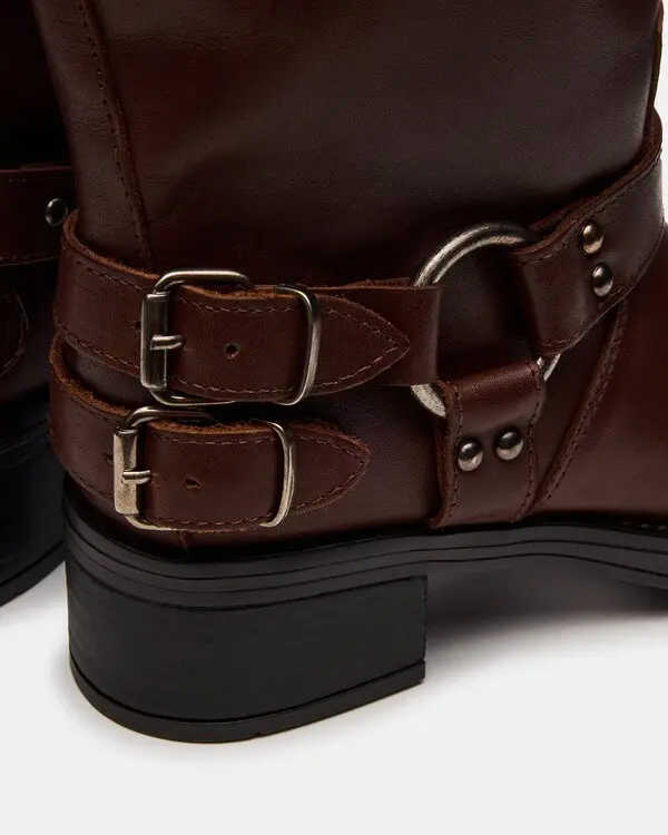 Steve Madden Astor Leather Wide Calf Knee High Boots
