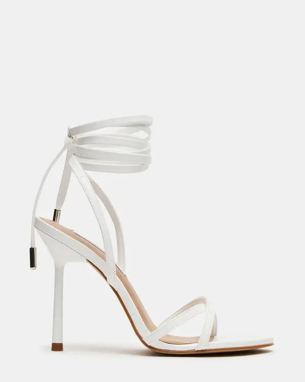 Steve Madden Neri Lace-up Heels - White