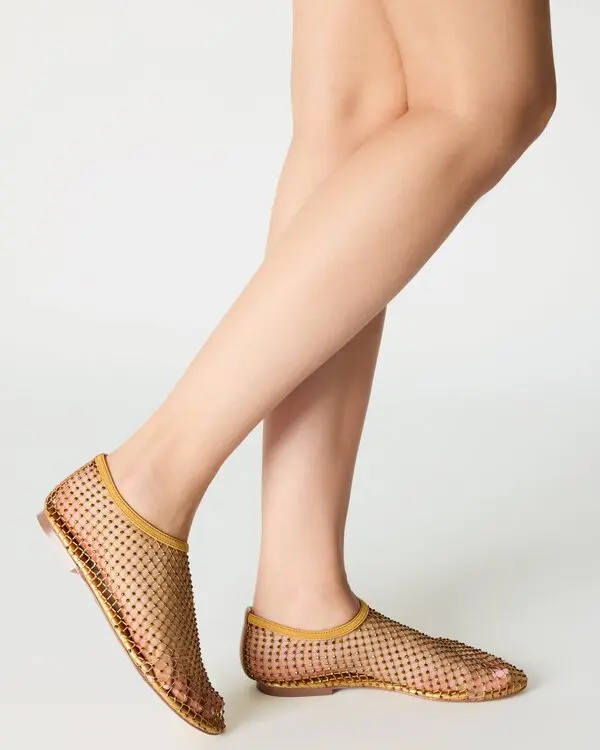 Steve Madden Mino Rhinestones Mesh Flats