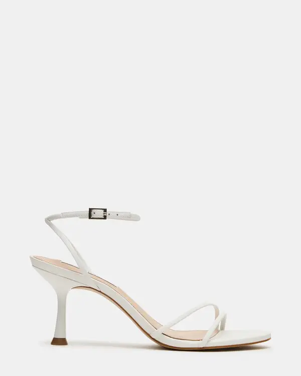Steve Madden Eras Strappy Heels - White