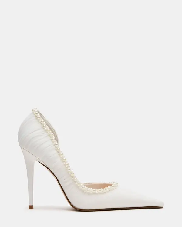 Steve Madden Elegant Pearl Pointed Toe Heels