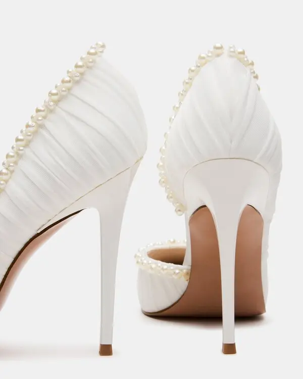 Steve Madden Elegant Pearl Pointed Toe Heels