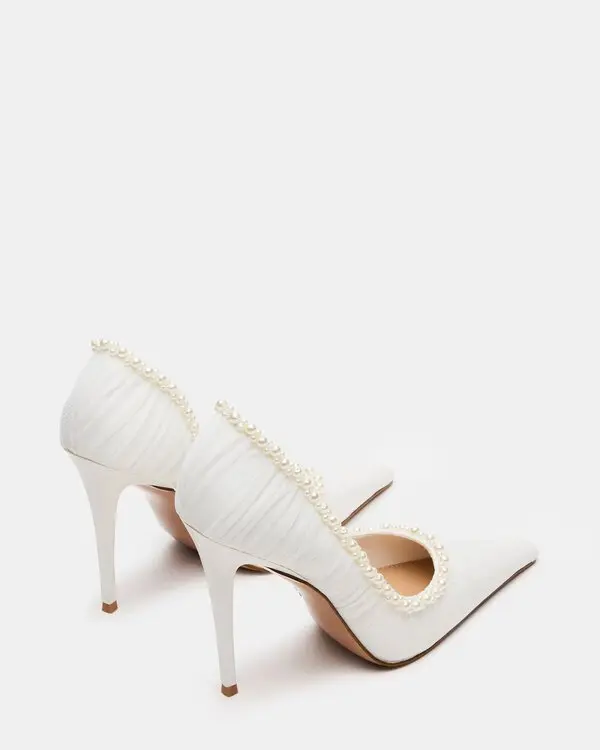 Steve Madden Elegant Pearl Pointed Toe Heels