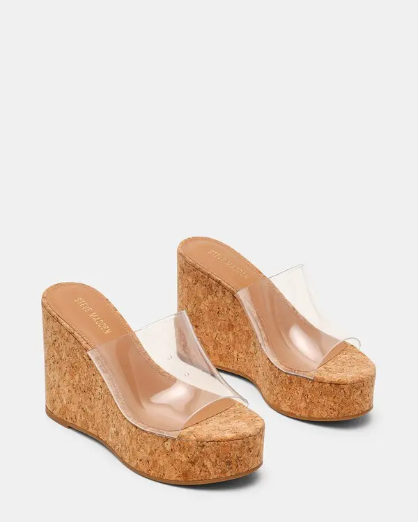 Steve Madden Cassi Cork Mule Sandals