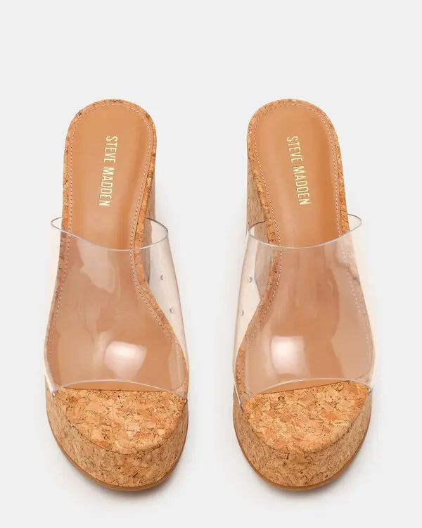 Steve Madden Cassi Cork Mule Sandals