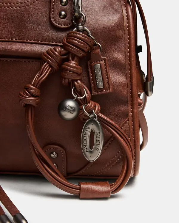 Steve Madden Riggs Satchel Bag With Studs And Fringe