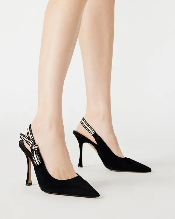 Steve Madden Bri Raffia Pointed Toe Heels