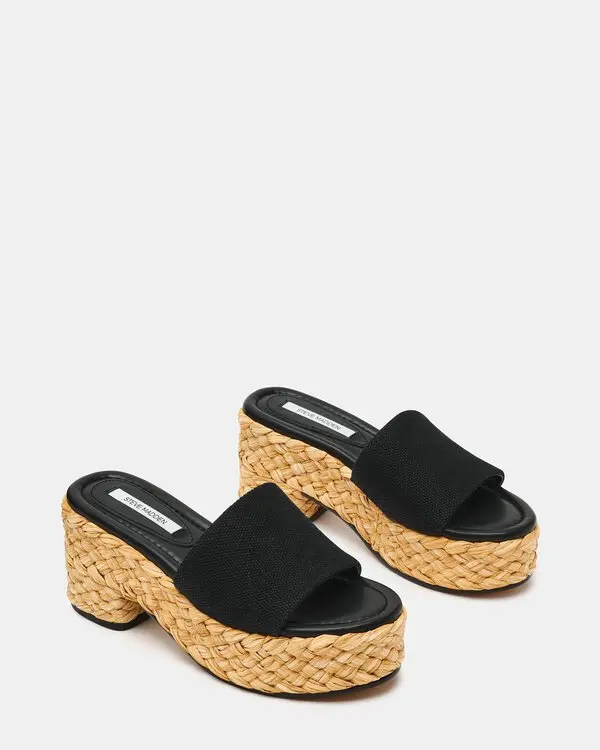Steve Madden Dock Raffia Mule Sandals