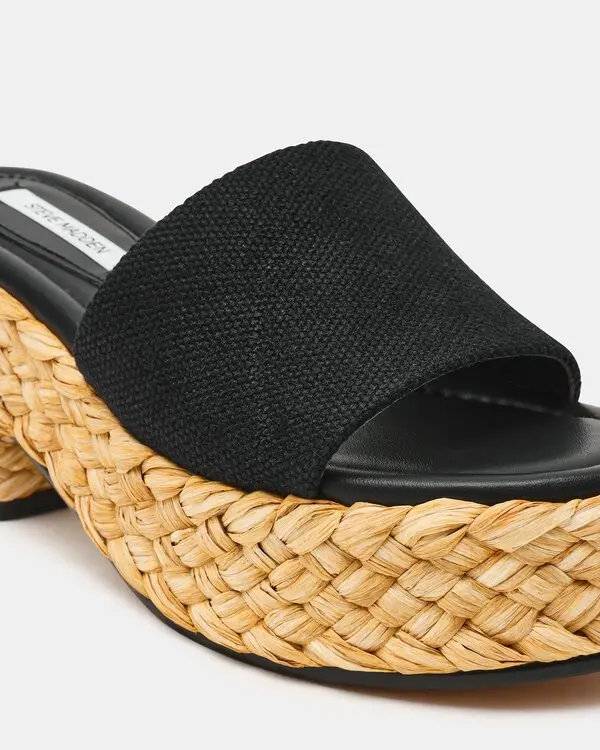 Steve Madden Dock Raffia Mule Sandals