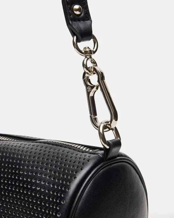 Steve Madden Priya Perforated Mini Barrel Shoulder Bag