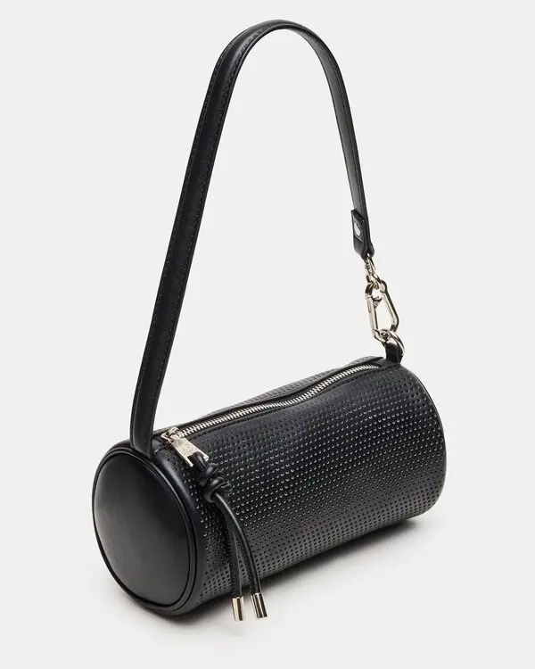 Steve Madden Priya Perforated Mini Barrel Shoulder Bag