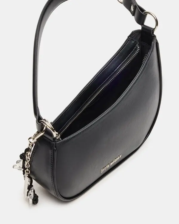 Steve Madden Asymmetrical Shoulder Bag With Flower Bead Charm