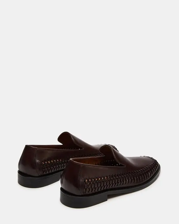 Steve Madden Napoli Woven Leather Slip-on Loafers