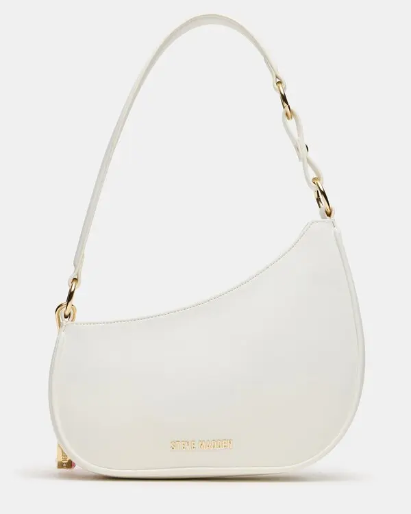 Steve Madden Asymmetrical Shoulder Bag With Flower Bead Charm