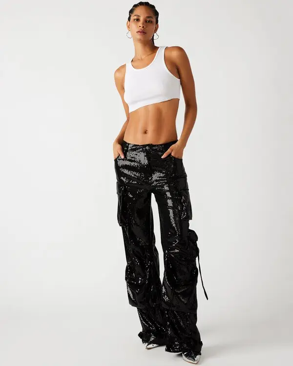 Steve Madden Sequin Cargo Pants