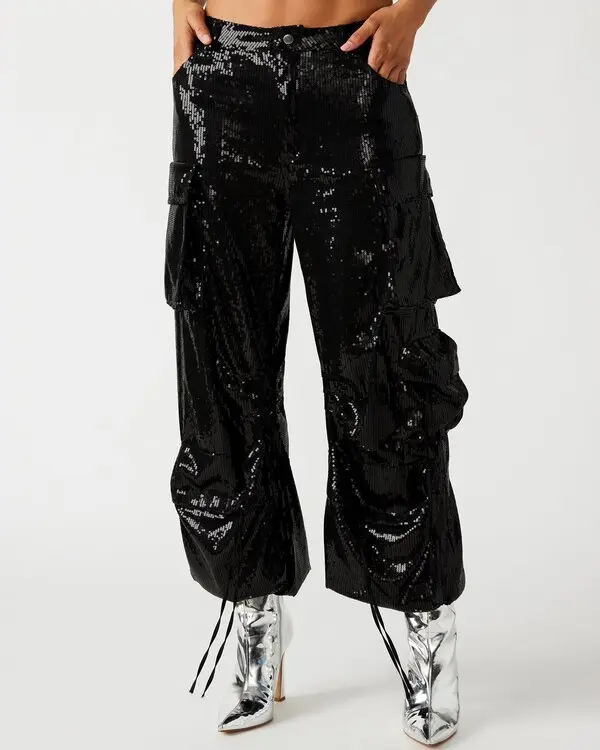 Steve Madden Sequin Cargo Pants