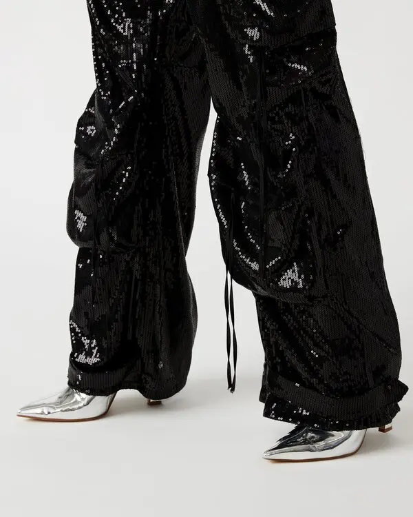 Steve Madden Sequin Cargo Pants