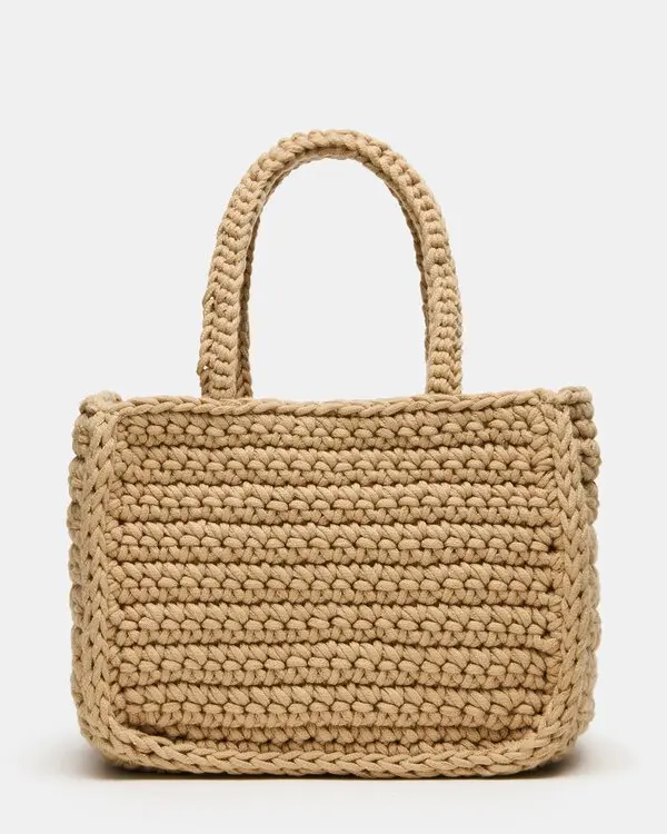 Steve Madden Crochet Flower Mini Top Handle Bag