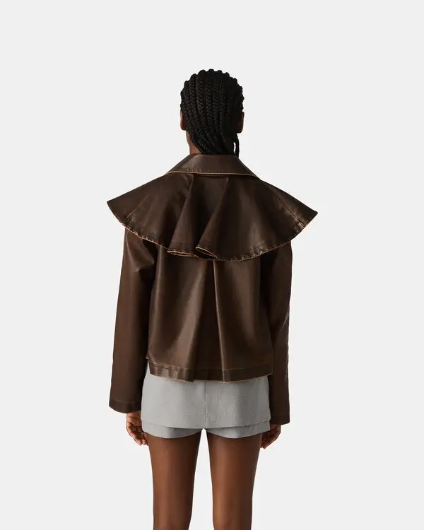 Steve Madden Varvara Jacket Long Sleeve Faux Leather Jackets & Coats