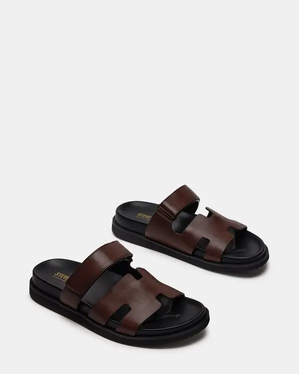 Steve Madden Maiven Slide Sandals - Brown