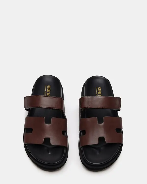 Steve Madden Maiven Slide Sandals - Brown