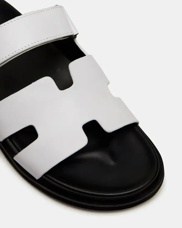 Steve Madden Maiven Slide Sandals - White