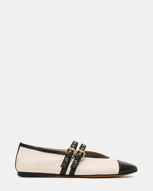 Steve Madden Lydia Cap Gold Detail Flats