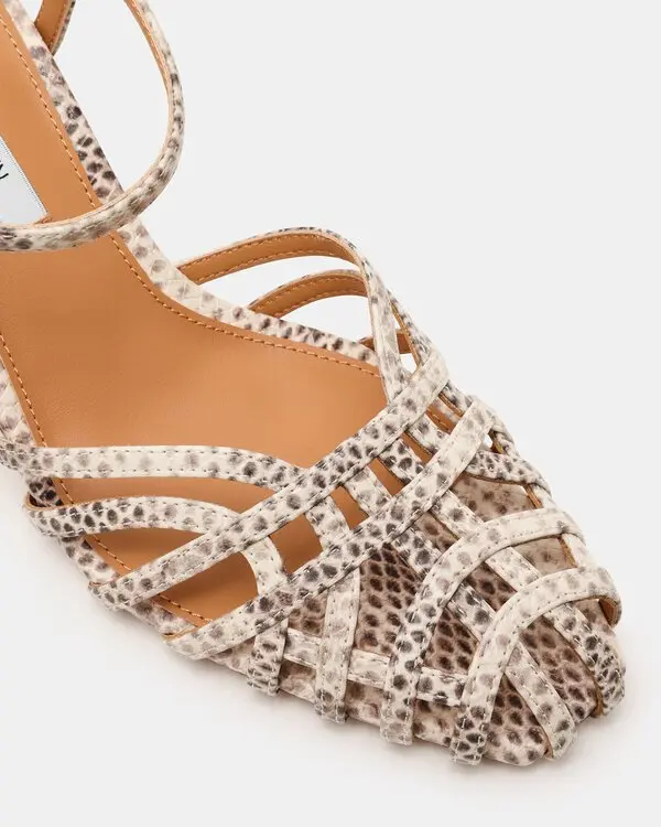 Steve Madden Edin Caged Kitten Heel Sandals