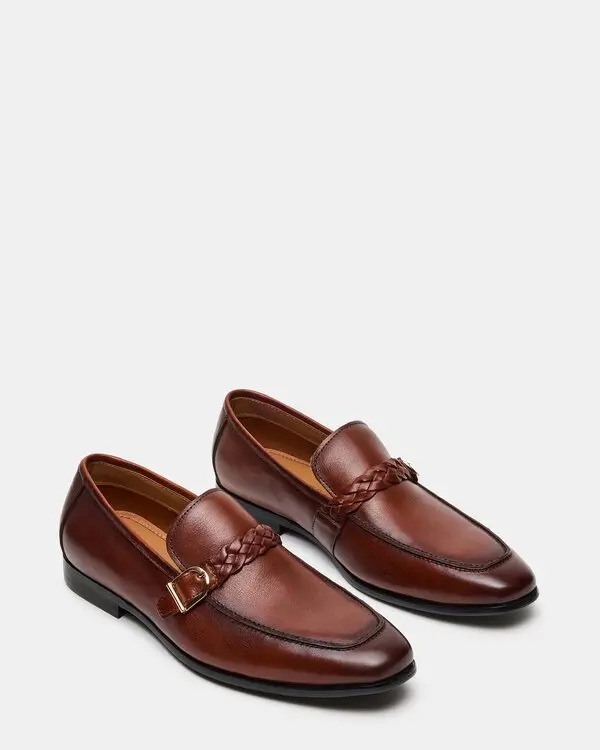 Steve Madden Chaplin Slip-on Loafers With Woven Strap Detail