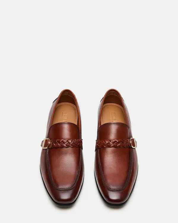 Steve Madden Chaplin Slip-on Loafers With Woven Strap Detail