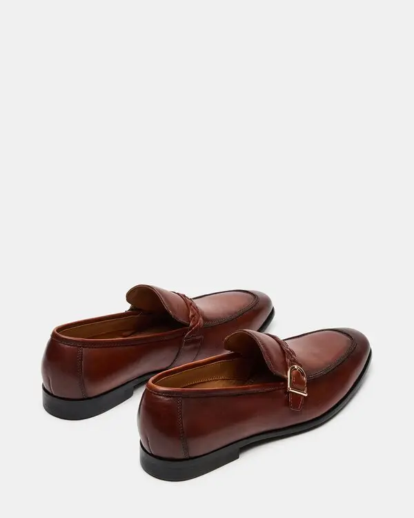 Steve Madden Chaplin Slip-on Loafers With Woven Strap Detail