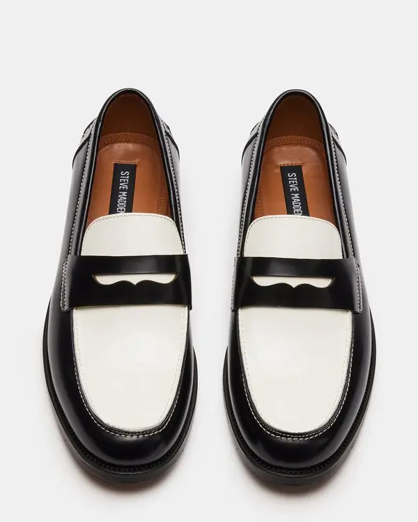 Steve Madden Natan Leather Slip-on Loafers