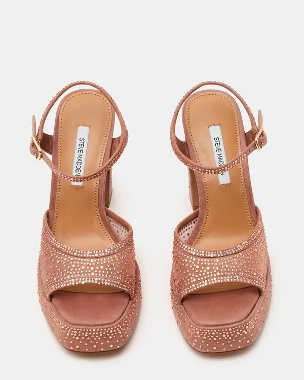 Steve Madden Liandra Rhinestones Block Heels