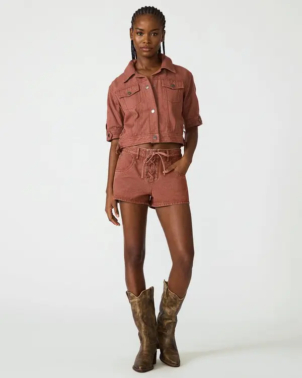 Steve Madden Callisto Short Lace-up Sets - Rust