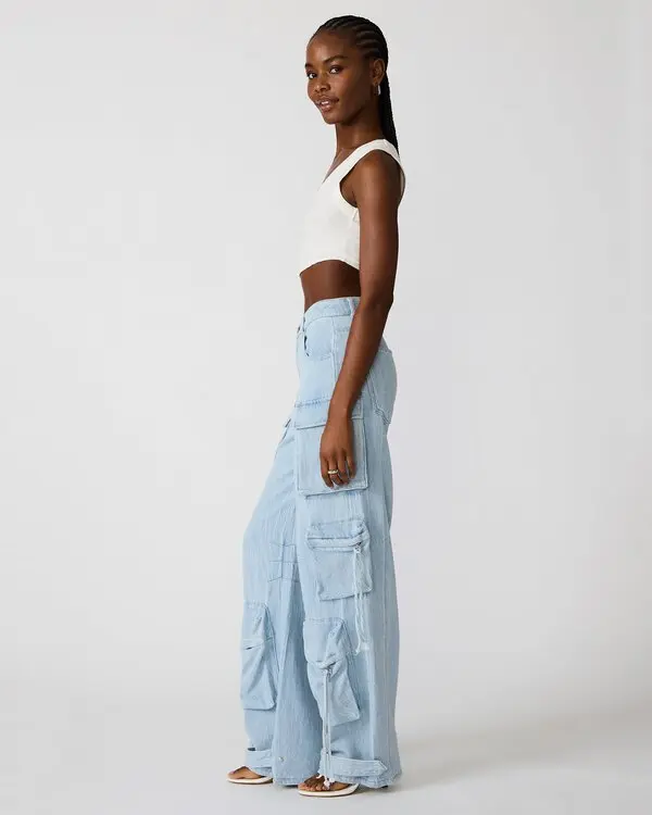 Steve Madden Duo Pant Denim Wide Leg